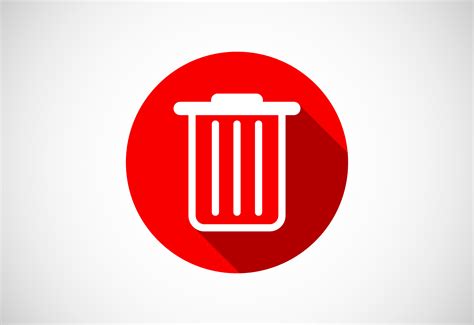 Delete Button Trash Can Bin Symbol Delete Web Icon Vector Illustration 24532975 Vector Art At