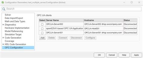 Configure Opc Ua Client In Simulink Matlab Simulink
