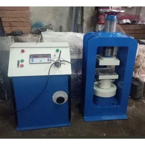 digital semi aiutomatic cube compression testing machine 15 gauge
