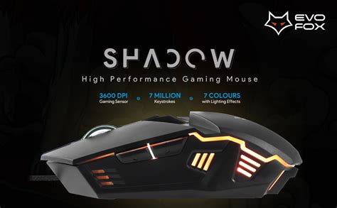 Buy Amkette Evofox Shadow Wired Gaming Mouse Black Green Apple Compunet