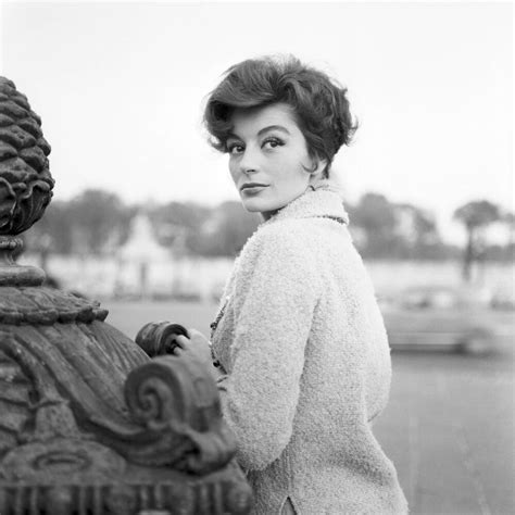 Anouk Aimee In Paris In 1959 Photographic Print For Sale