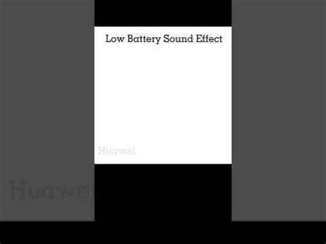 Low Battery Sound Effect Youtube
