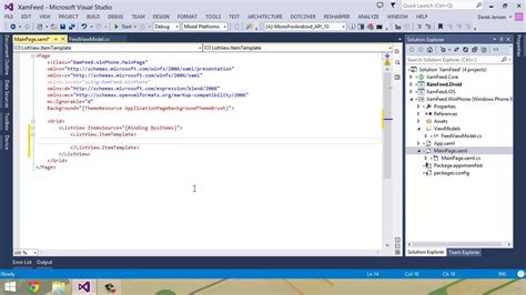 Multi Platform Apps In C With Xamarin Setting Up The Windows Phone UI