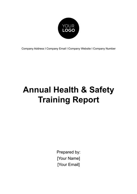 Safety Training Report Sample At Richard Montejano Blog