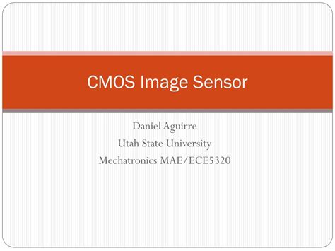 PPT CMOS Image Sensor PowerPoint Presentation Free Download ID