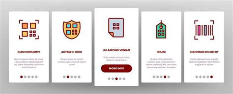 Qr Code Scan Onboarding Icons Set Vector 10155897 Vector Art At Vecteezy