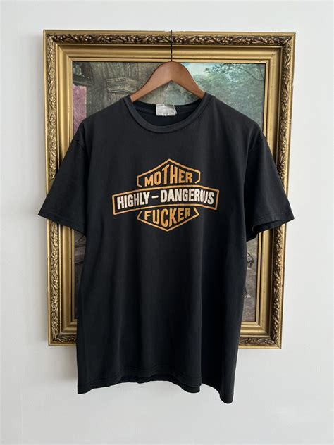 Vintage Vintage 2000s Mother Highly Dangerous Fucker Harley Davidson