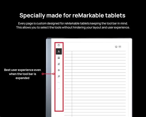 Digital Notebook For Remarkable Tablets Remarkable 2 Templates