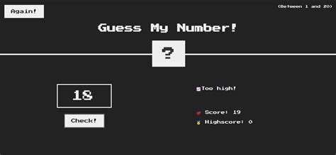 Github Rivki7guess My Number Guess My Number Game Made As Part Of Js Course On Udemy By