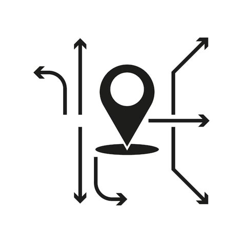 Premium Vector Geo Pin Logo Arrow Directions Vector Illustration Eps
