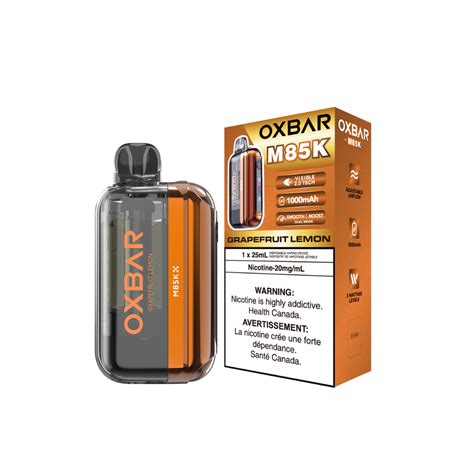 Oxbar M85k 85k Bouffées Vape Jetable Rechargeable Pamplemousse Citro