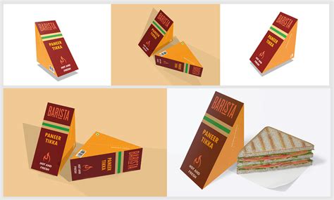 Sandwich Box Packaging Design On Behance