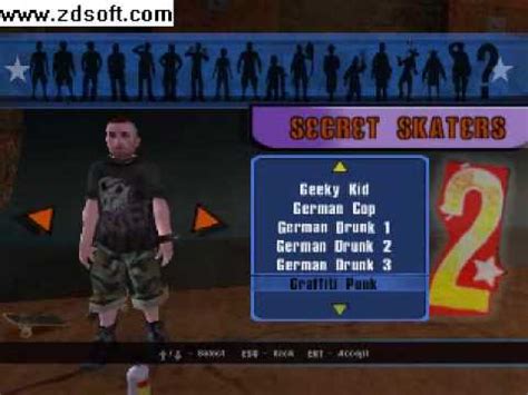 Tony Hawk Underground 2 All Characters Youtube