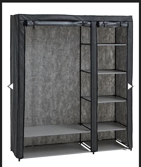 Велика тканинна шафа на металевому каркасі 149х174см Daymart — ціна 2200 грн у каталозі Шафи