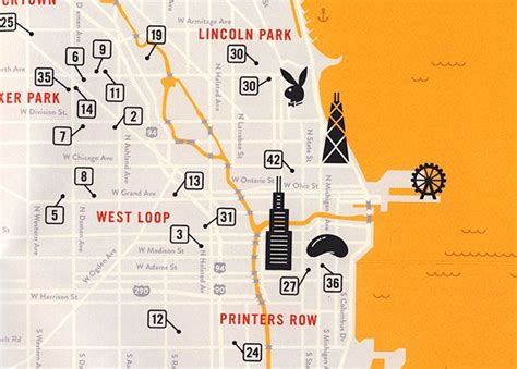 Map Of Parks And Attractions In Chicago