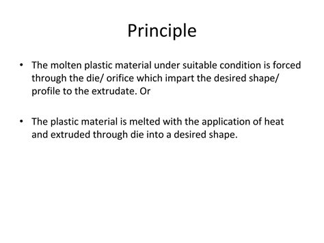 Extrusion Process Pptx