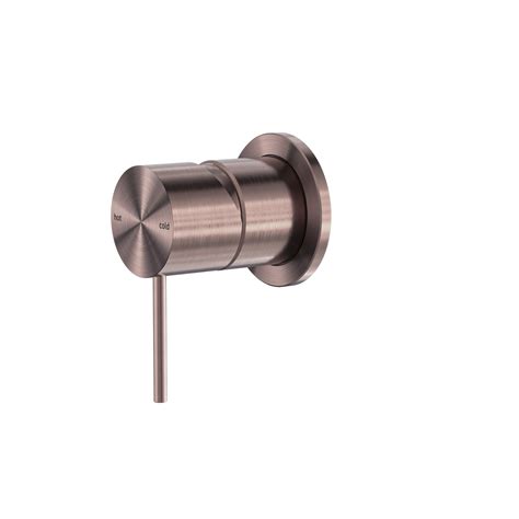 Mecca Shower Mixer 60mm Plate Brushed Bronze Harlen