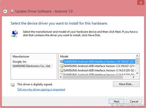 New Method Installing Adb And Fastboot Drivers For Galaxy Nexus On Windows 7 And Windows 8