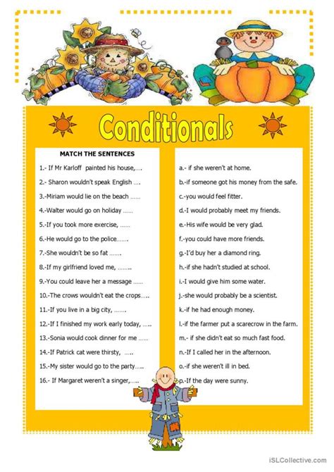 Conditional Sentences English Esl Worksheets Pdf And Doc