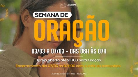 OraÇÃo Matinal Seg À Sex 6h 070325 Central Youtube