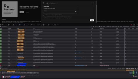 RXResume Client And Server Not Communicating With Authentication Provider In Front BUG Issue