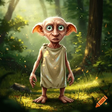 Dobby The House Elf From Harry Potter Holds A Wet Steaming Sock