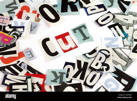 Cut Out Letters Hi Res Stock Photography And Images Alamy