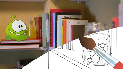 Мультик раскраска Учим цвета Ам Ням и банка с леденцами обучающий развивающий мультик