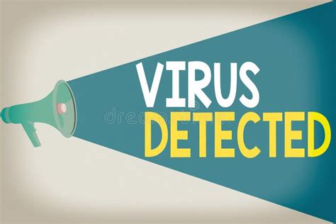 Handwriting Text Writing Virus Detected Concept Meaning A Computer Program Used To Prevent And