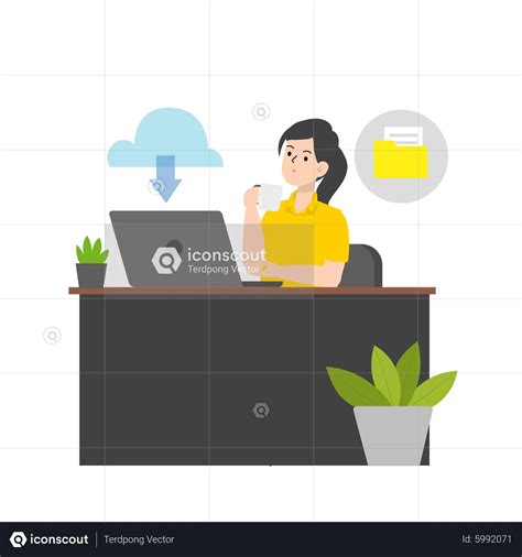 Woman Uploading Files Animation Free Download People Animations Iconscout