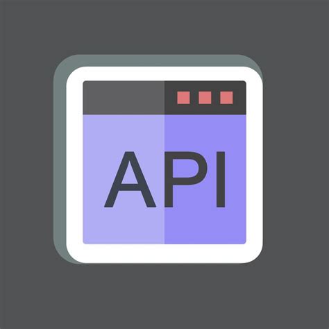 Sticker API Suitable For Programming Symbol Simple Design Editable Design Template Vector
