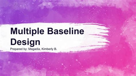 Multiple Baseline Design Pptx