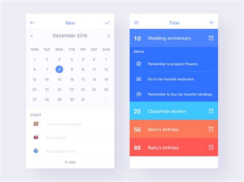 60 Superb Date Picker And Calendar Ui Designs Bashooka