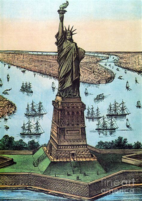 Statue Of Liberty 1884 Photograph By Photo Researchers Fine Art America