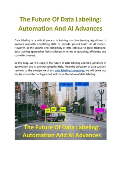 The Future Of Data Labeling Automation And Ai Advances