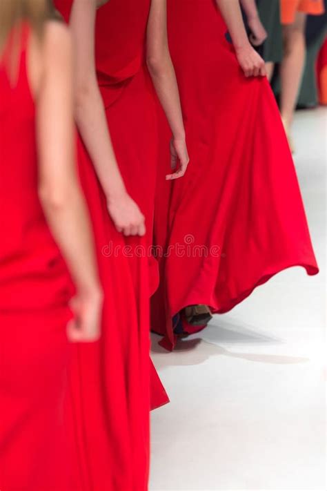 Fashion Show Themed Photograph Catwalk Runway Event Model Walking The