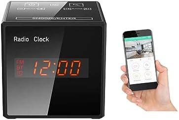Cllmitey Wifi Hidden Spy Camera Alarm Clock 1080p2k4k