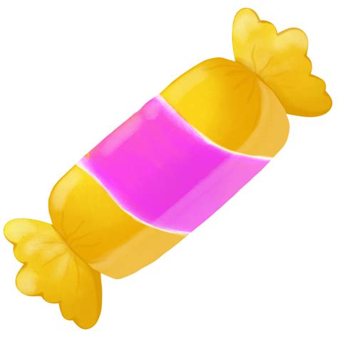 Un Pirulí Con Un Rosado Parte Superior Y Amarillo Rayas 32405764 Png