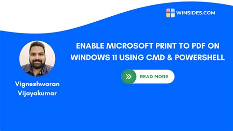 Enable Microsoft Print To Pdf Using Cmd And Powershell On Windows 11