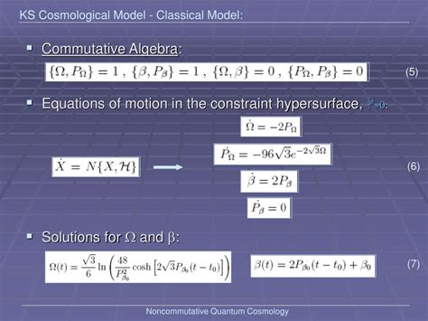 Ppt Noncommutative Quantum Cosmology Exploring Phase Space Dynamics
