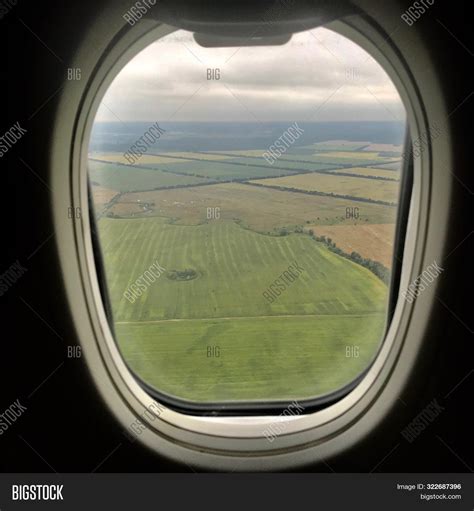 Airplane Window View