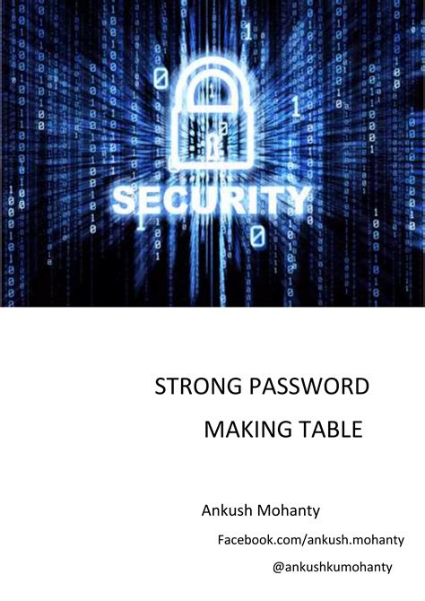 Password Table Pdf