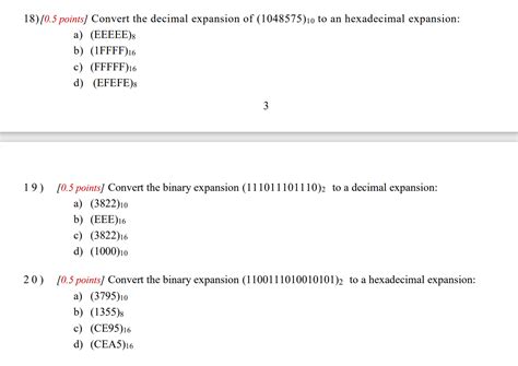 Solved 18 0 5 Points Convert The Decimal Expansion Of Chegg Com