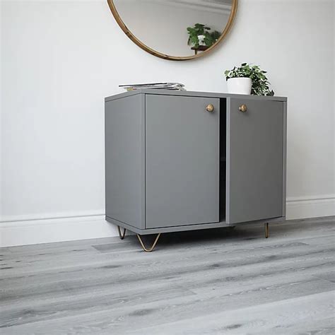 Rothley Antique Brass Effect Hairpin Furniture Leg H100mm