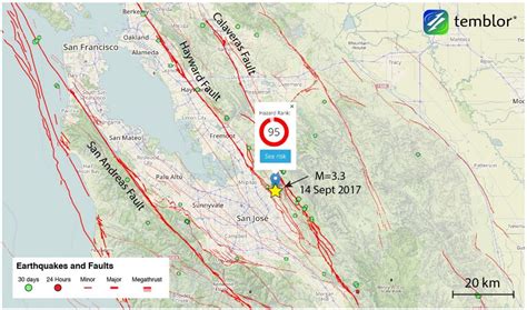 San Jose Earthquake Map