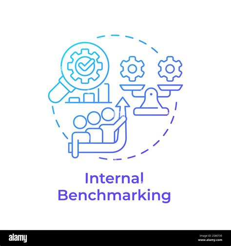 Internal Benchmarking Blue Gradient Concept Icon Stock Vector Image And Art Alamy