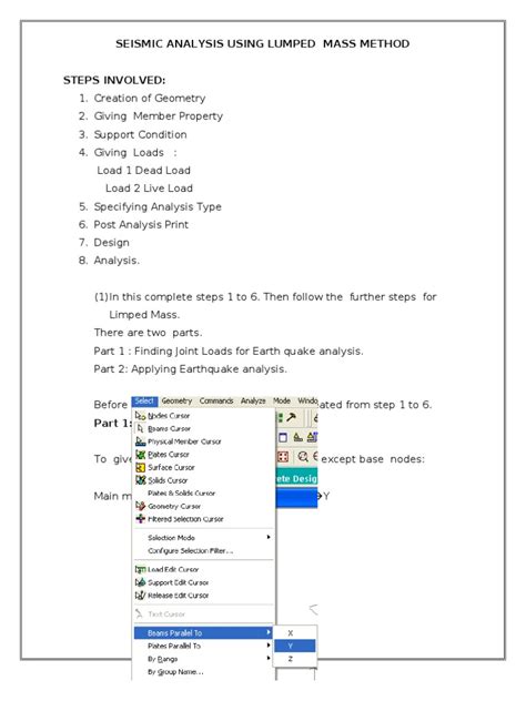 Pdf Seismic Analysis Procedure Dokumen Tips