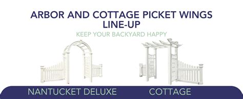 Vita New England Nantucket Deluxe Vinyl Arbor With Cottage