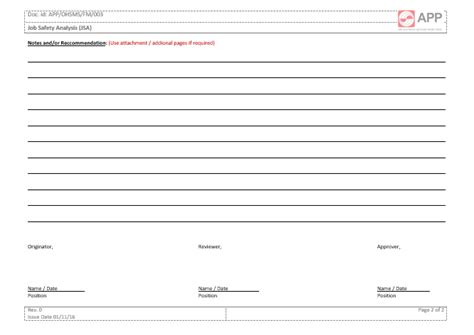 Form Job Safety Analysis Page 2 Download Scientific Diagram