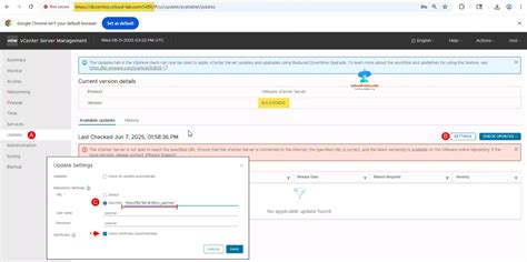 Performing Vcenter Offline Updates Via Your On Prem Web Server Securely